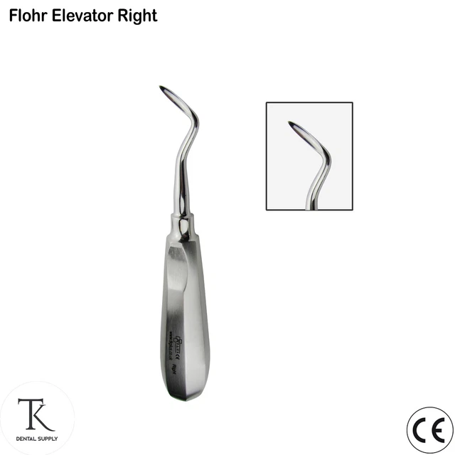 FLOHR ELEVATORS RIGHT Tooth Extracting Oral Surgery Tools Root Elevators £6.82 - PicClick UK