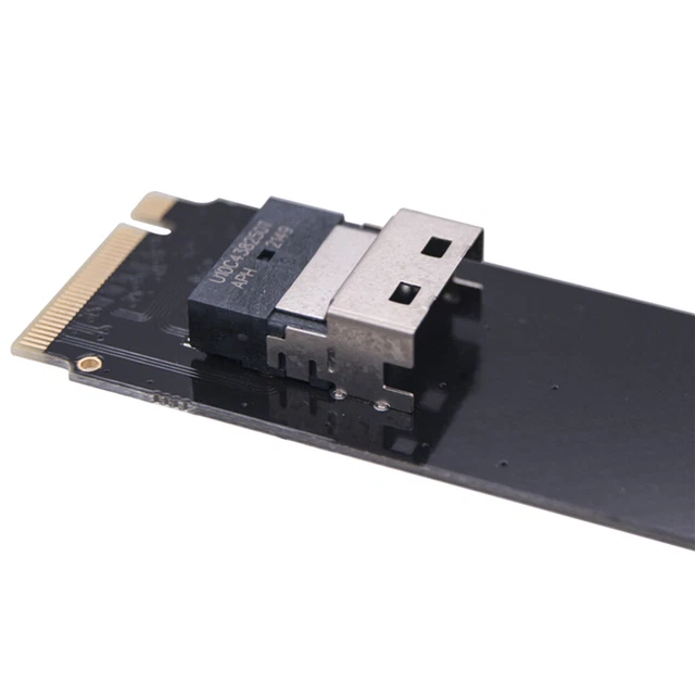 M.2 NVME TO Slimline SAS SFF-8654 Adapter PCIe SSD Adapter Card for ...