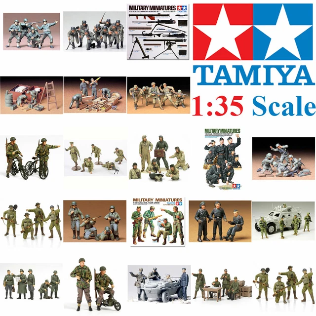 TAMIYA 1:35 PLASTIC Model Figure Kit Military Miniatures Multiple ...