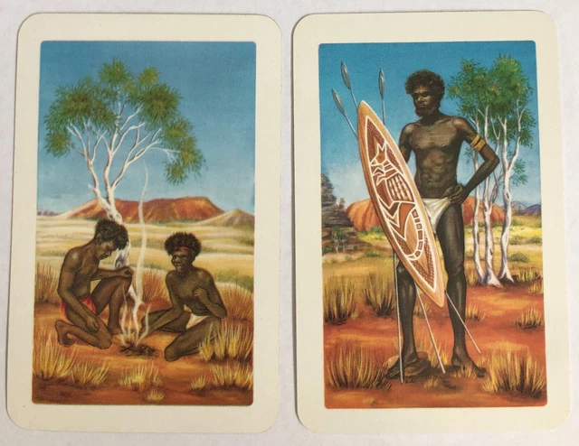 VINTAGE ART SWAP Playing Cards: Australian Native Aboriginal People ...