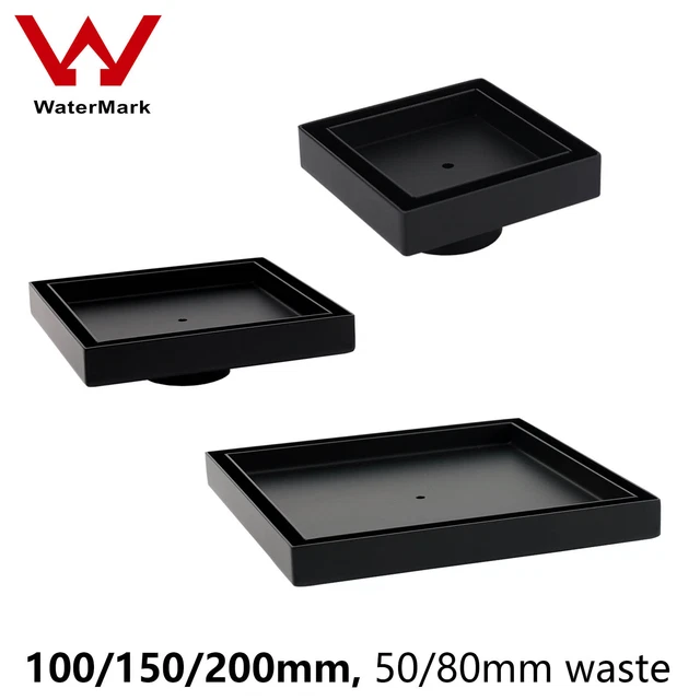 BATHROOM 100/150/200MM FLOOR Drain Tile Insert Shower Waste 50/80mm ...