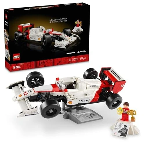 LEGO ICONS MCLAREN MP4/4 Ayrton Senna Model Race Car 10330 Building Set ...