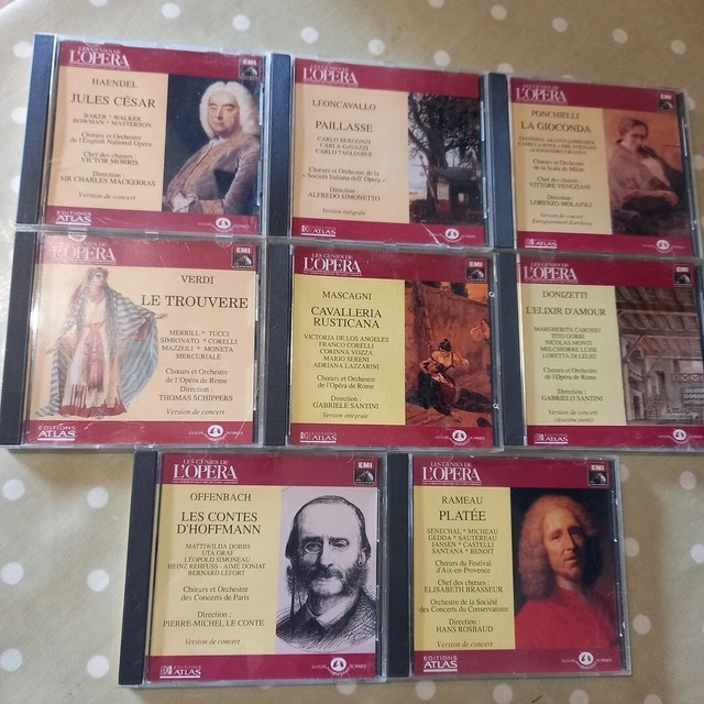 MUSIQUE LOT DE 8 CDs Les Genies De L'opera CD Digital Disc Opera EUR 28 ...