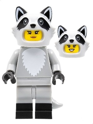 LEGO MINIFIGURE COL395 Raccoon Costume Fan, Series 22 NEW LEGO original ...