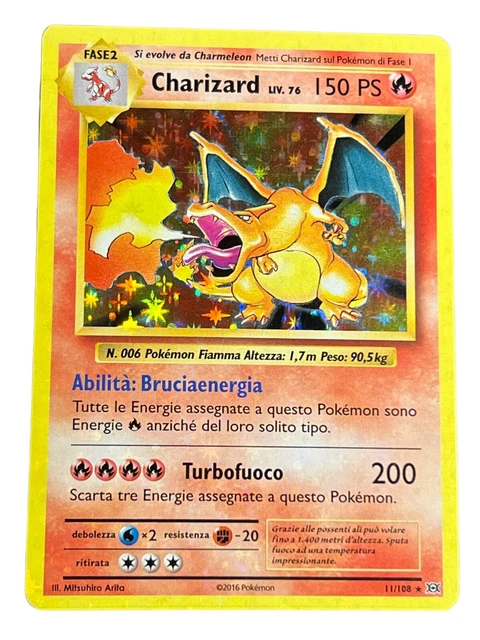 POKEMON CHARIZARD KITES 11/108 Rare Holo Foil No Set Base Ita EUR 102 ...