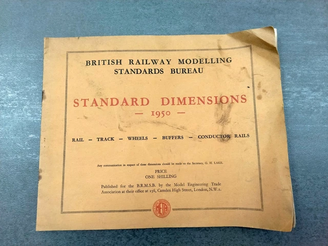 1950 VINTAGE - British Railway Modelling Standards Bureau - Standard ...
