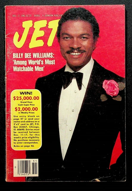 JET VINTAGE MAGAZINE December 17 1981 Billy Dee Williams Culture ...