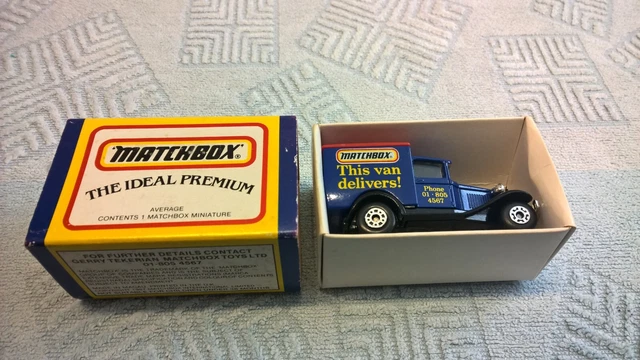 MATCHBOX 1987. THE Ideal Premium Ford Model A Van. 1979. *MIB* Rare ...