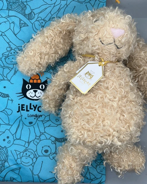 GENUINE JELLYCAT ORIGINAL Bashful Luxe Bunny Curly - Soft Plush Toy ...
