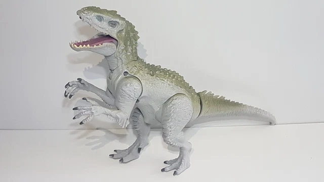 JURASSIC WORLD PARK Indominus Rex Toy Figure Bite Attack Battle Damage ...
