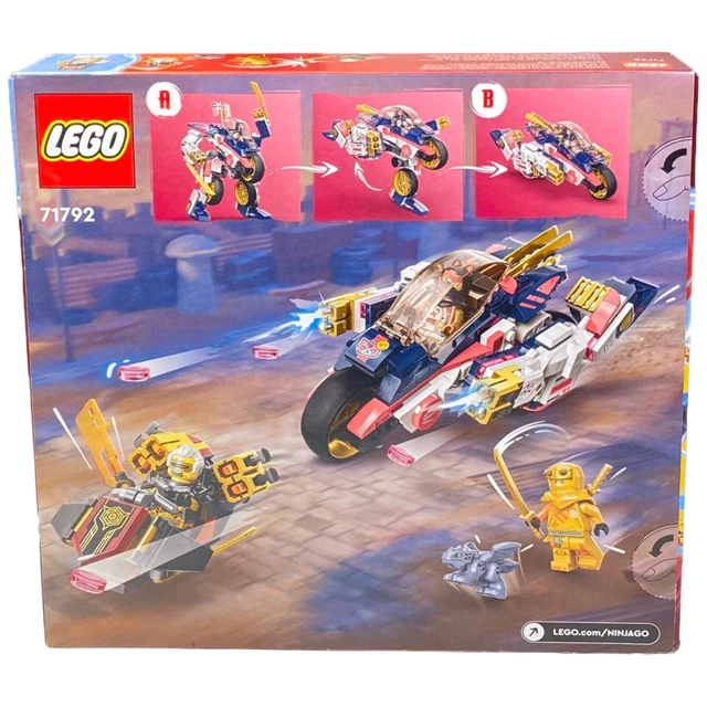 LEGO NINJAGO DRAGONS Rising Sora's Transforming Mech Bike Racer 71792 ...