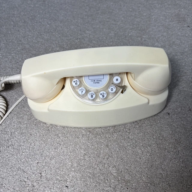 WILD & WOLF Classic Princess Telephone Off White Retro Style Vintage ...