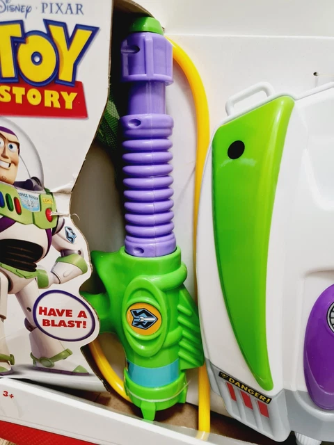 RARE DISNEY PIXAR Toy Story Lightyear Premium Water Gun Backpack Free ...
