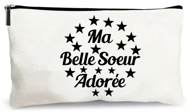 TROUSSE BEIGE MA belle soeur adorée cadeau fait main merci EUR 9,99 ...
