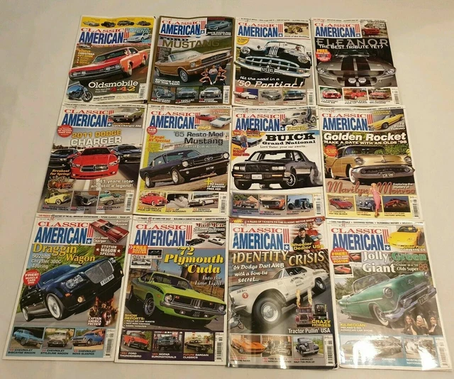 CLASSIC AMERICAN CAR Magazine 2011 Complete Set Full Year Issue 237-248 ...