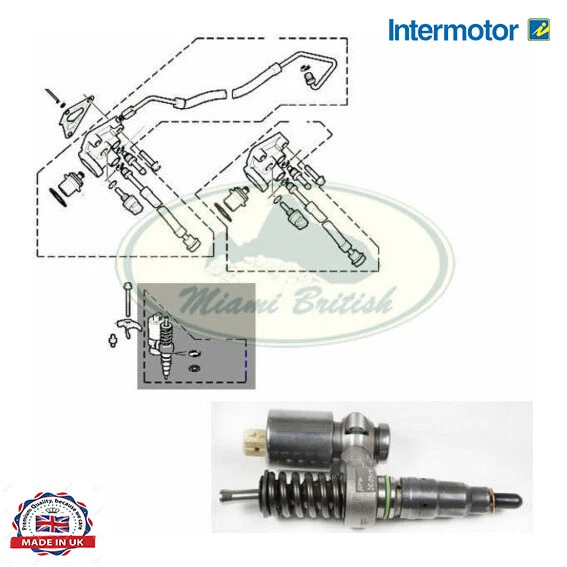 LAND ROVER FUEL INJECTOR DIESEL Td5 DISCOVERY 2 II DEFENDER MSC000040E ...