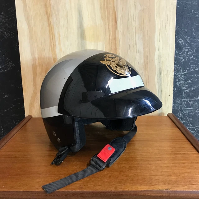 VINTAGE MOTORCYCLE HELMET CGF, US POLICE, CHIPS helmet, Harley Davidson ...