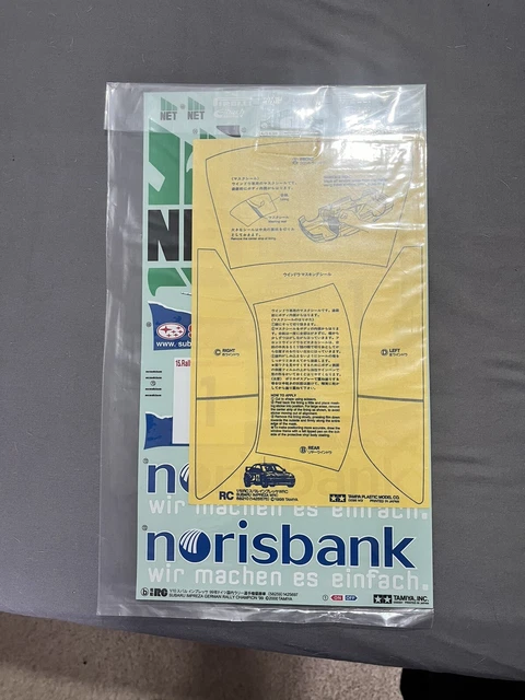 TAMIYA SUBARU IMPREZA German Rally Champion 99 Decals NEW 58259 1/10 £ ...