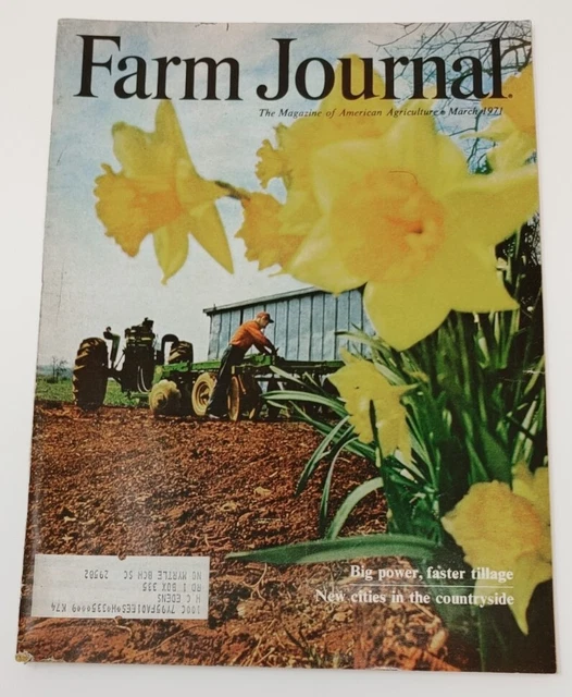 MARCH 1971 FARM Journal Magazine, Agriculture, Nice VTG Ads-Ford, John ...