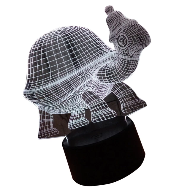 TORTOISE TABLE LAMP 3D Visual Lights Tortoise Illusion Light £13.55 ...