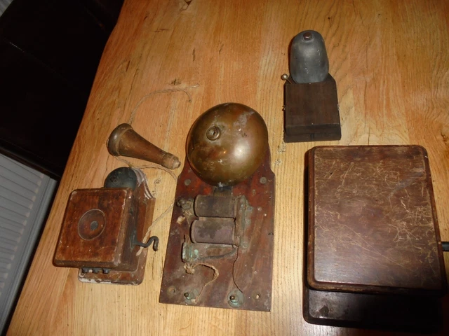 VINTAGE GPO WOODEN Phone Bell Boxes Signal Box For Restoration £149.00 ...