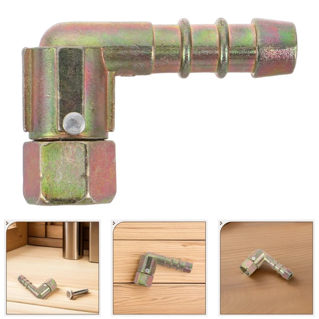 GAS COOKER TUBE Fitting: 1/2 Inch Elbow Adapters Threaded Inlet Joints ...