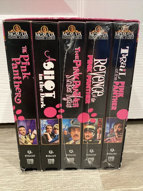 THE PINK PANTHER Movie Collection 5 Vhs Set - 3 Tapes New & Sealed £10. ...