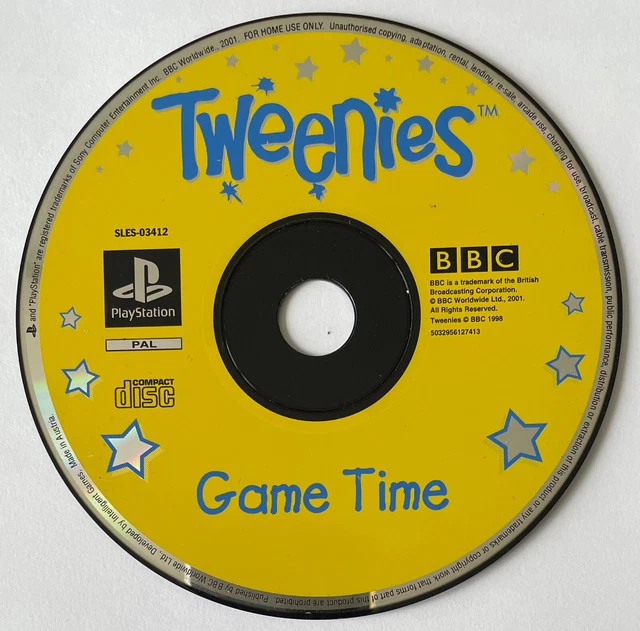 TWEENIES GAME TIME Sony PlayStation 1 PS1 3+ Action Adventure Game Disc ...
