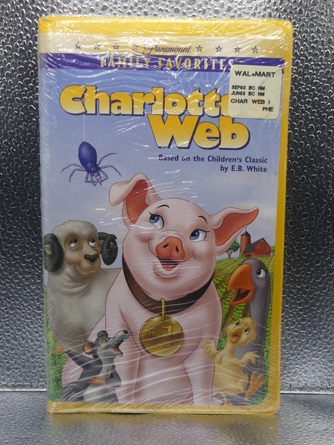 CHARLOTTE'S WEB PARAMOUNT G Clamshell Sticker VHS New Factory Sealed ...