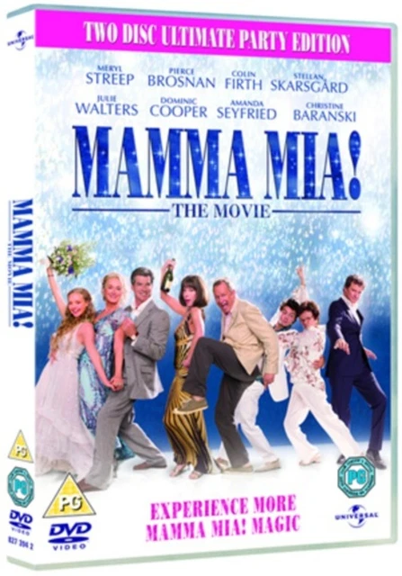 MAMMA MIA! (DVD) Amanda Seyfried Dominic Cooper Meryl Streep Heather ...