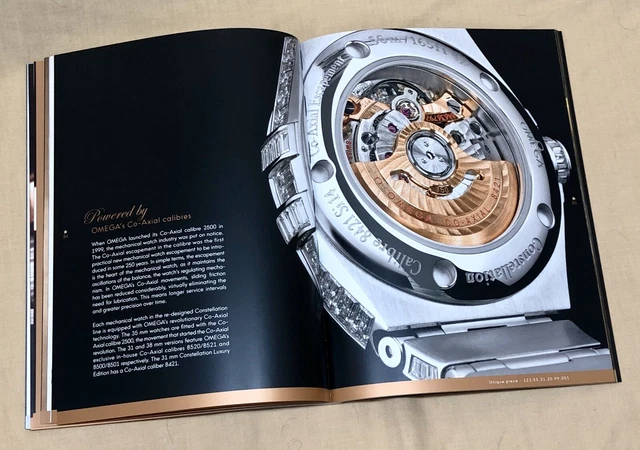 OMEGA CONSTELLATION OFFICIAL Catalogue Book Co-Axial Chronometer Gold ...
