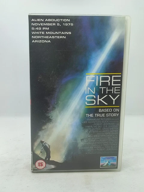 FIRE IN THE Sky On VHS Video Cassette Tape £16.99 - PicClick UK