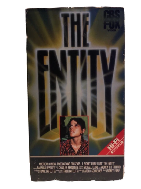 THE ENTITY VHS Original CBS FOX Release Horror Haunting Classic Barbara ...