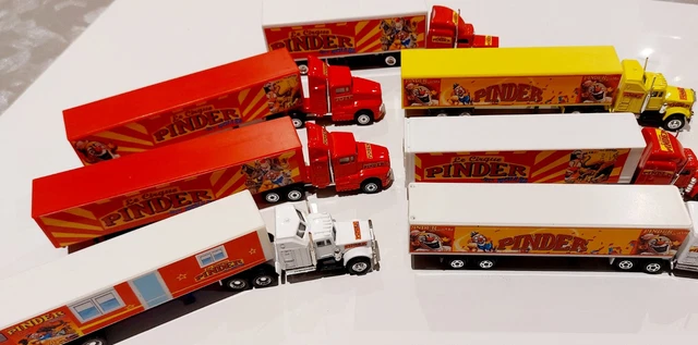 CIRQUE PINDER LOT De 7 Véhicules Collector Échelle 1,87 HO Long 15cm ...
