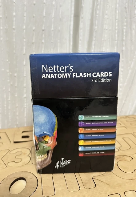 NETTER SCIENCE: NETTER'S Anatomy Flash Cards Full Set 3rd Edition, $19. ...