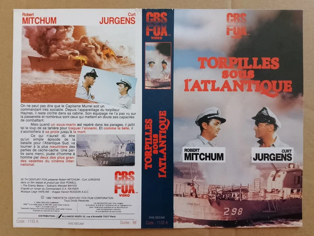 JAQUETTE VHS - Torpilles Sous L'atlantide - Vhs Sleeve - Robert Mitchum EUR 5,00 - PicClick FR