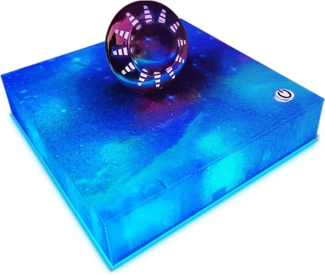 MAGNETIC LEVITATING UFO Lamp Floating 360° RGB Galaxy Light Desk Decor ...