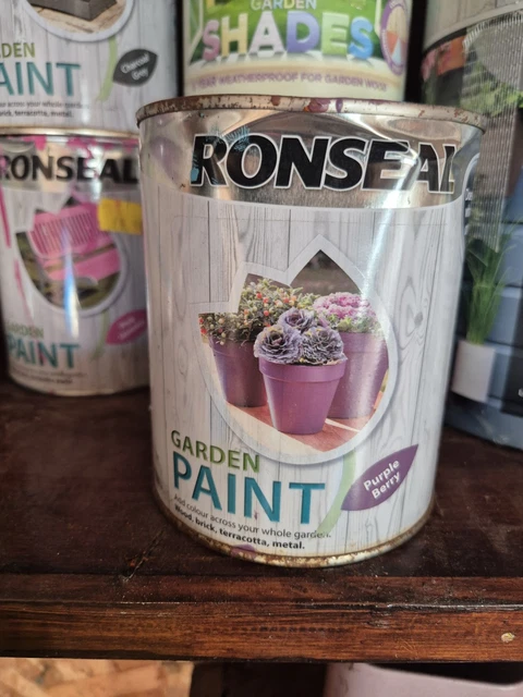 RONSEAL RSLGPPB750 GARDEN Paint - Purple Berry, 750ml £11.12 - PicClick UK