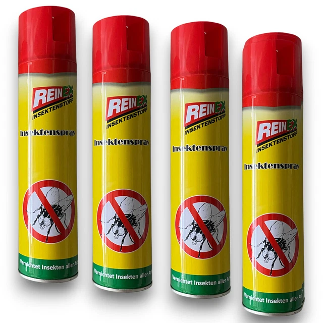 4 X INSEKTENSPRAY Ungeziefer Spray Insekten Abwehr Mückenspray ...