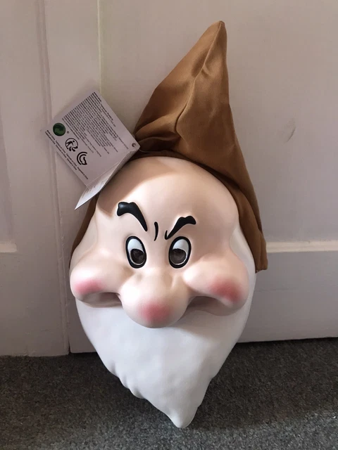 DISNEY SNOW WHITE 7 DWARFS MASK World Book Day Fancy Dress Grumpy £7.99 ...