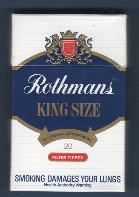 CIGARETTE PACKET-HARD-ROTHMANS,RED,FILTER TIPPED, 20, Pall Mall ...