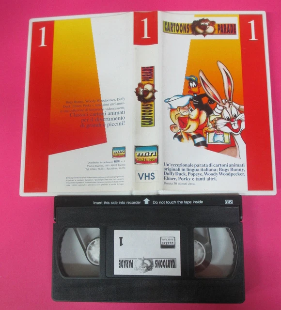 VHS FILM CARTOONS PARADE 1 Bugs bunny Duffy duck Popeye Woody (F157) no ...