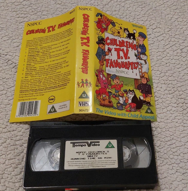 NSPCC CHILDREN'S TV Favourites Postman Pat Spot Sam Pal Vhs Video Kids ...