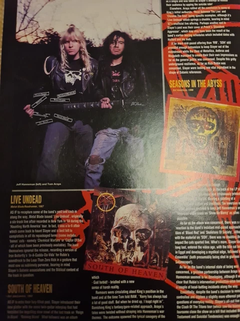 JEFF HANNEMAN SLAYER A4 Poster Raw Magazine £8.51 - PicClick UK