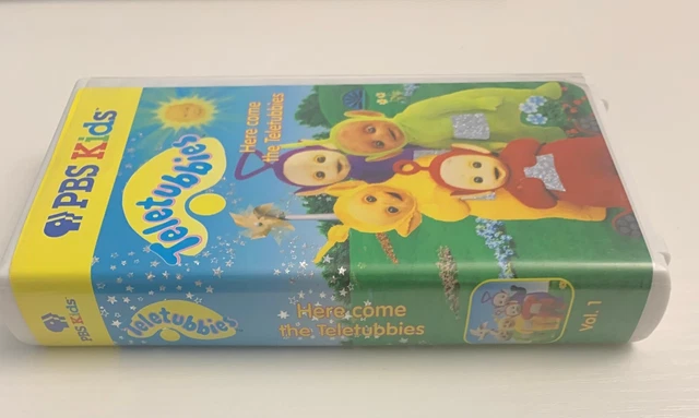 TELETUBBIES HERE COME The Teletubbies (VHS, 1999 Clam Shell) PBS Kids ...