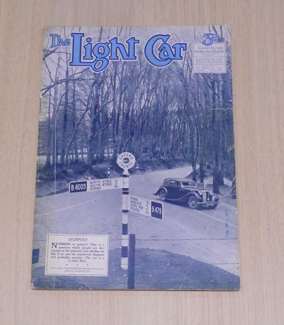 THE LIGHT CAR MAGAZINE 22 APR 1938 BROOKLANDS Vauxhall Ten RAC RALLY ...
