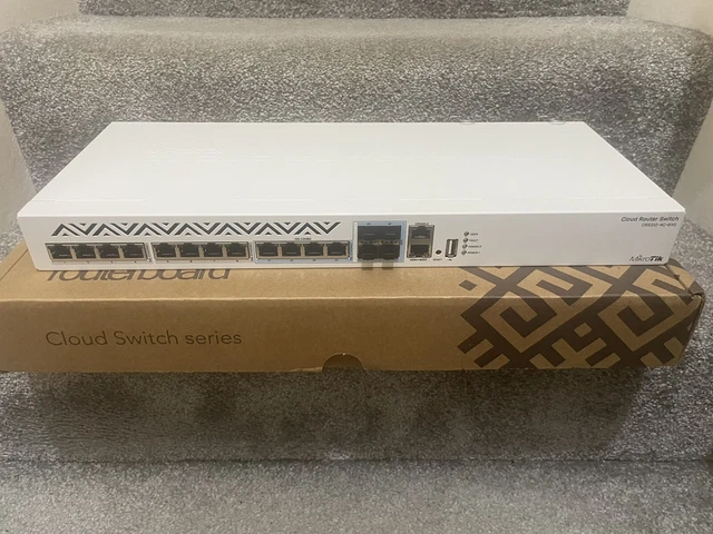 MIKROTIK CRS312-4C+8XG-RM 12-PORT 10G Multi-Gigabit Switch, Dual Power ...