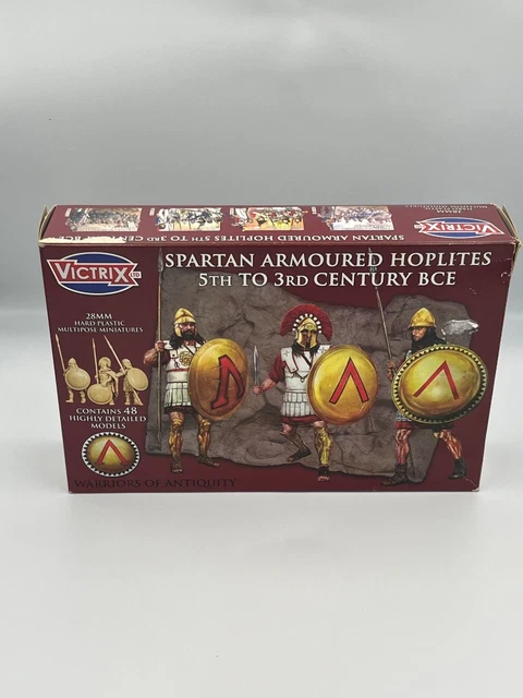 VICTRIX 28MM ARMOURED Spartan Infantry Hail Caesar Swordpoint Ancients ...
