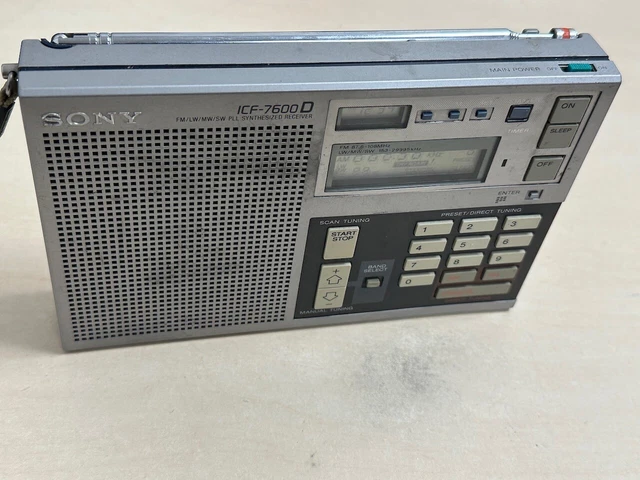 SONY ICF-7600D FM AM Shortwave Radio Receiver Portable World Band £97. ...