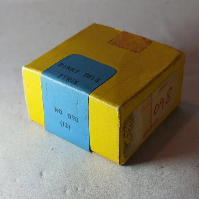 VINTAGE DINKY TOYS tyres in original box, complete set of 12 tyres, ref ...